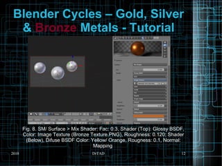 DrTAD BLENDER TUTORIAL CYCLES – GOLD, SILVER & BRONZE METALS (MATERIALS ...
