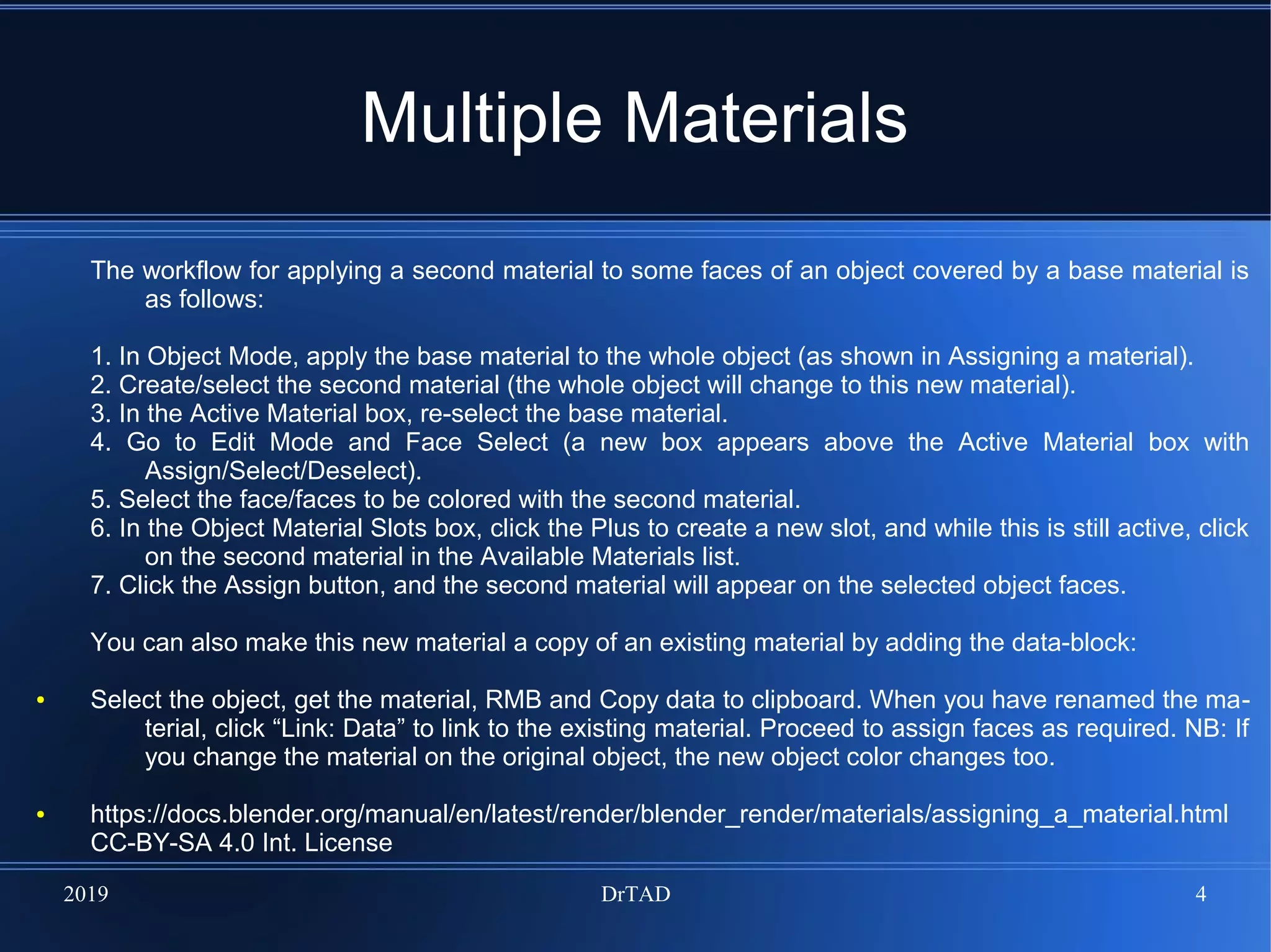 DrTAD Blender software. Assigning a Material. 3D Honeycomb. Tutorial, DOI | PDF | Graphics ...