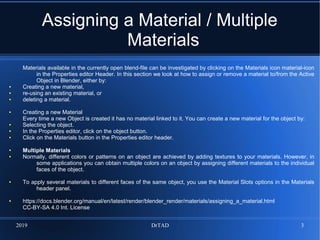 DrTAD Blender software. Assigning a Material. 3D Honeycomb. Tutorial, DOI | PDF | Graphics ...