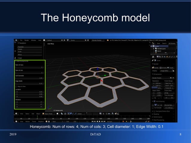 DrTAD Blender software. Assigning a Material. 3D Honeycomb. Tutorial, DOI | PDF | Graphics ...