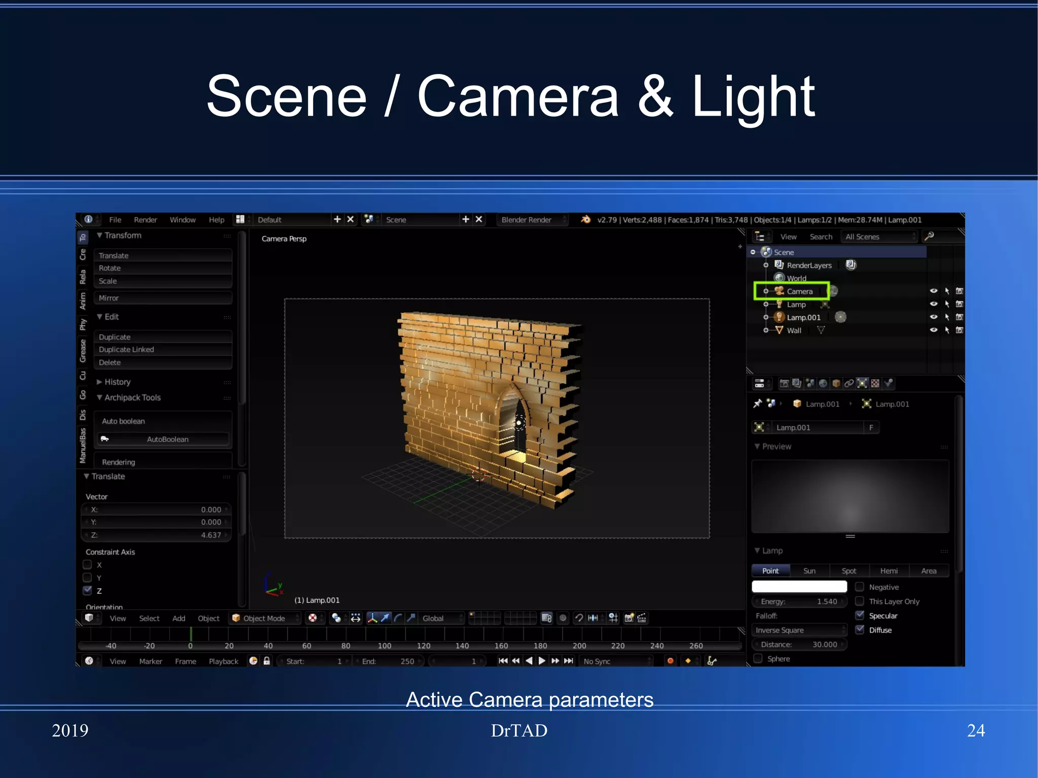 DrTAD Blender software. Vertex Paint & Render. Tutorial / 2 Examples ...