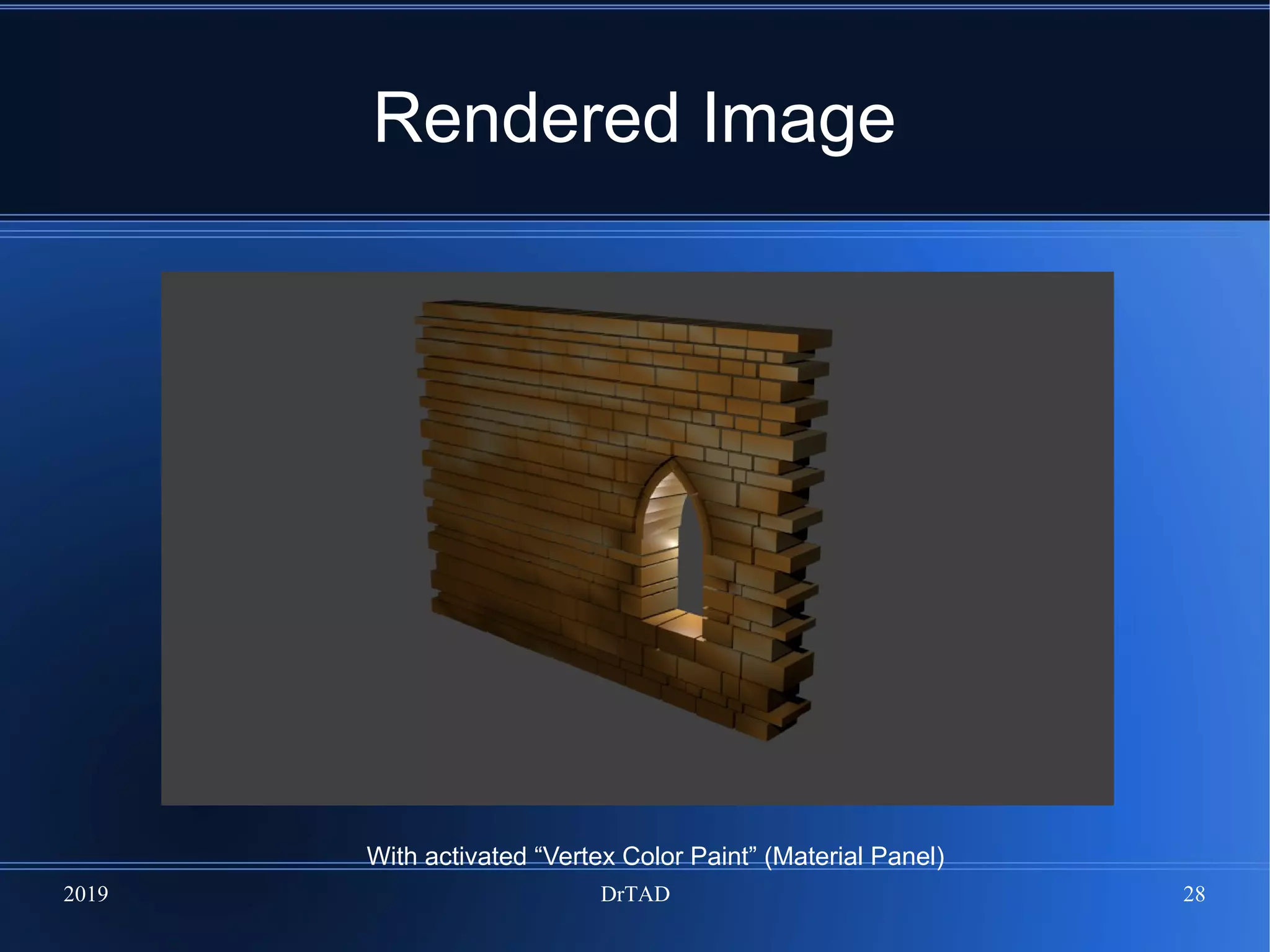DrTAD Blender software. Vertex Paint & Render. Tutorial / 2 Examples ...