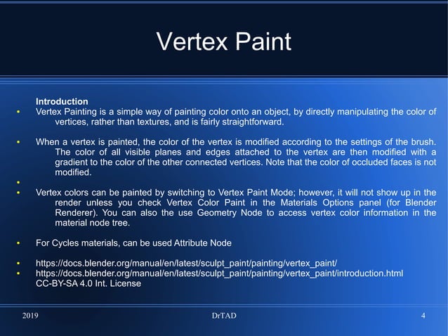 DrTAD Blender software. Vertex Paint & Render. Tutorial / 2 Examples ...