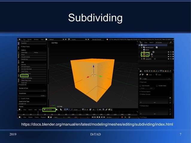 DrTAD Blender software. Vertex Paint & Render. Tutorial / 2 Examples ...