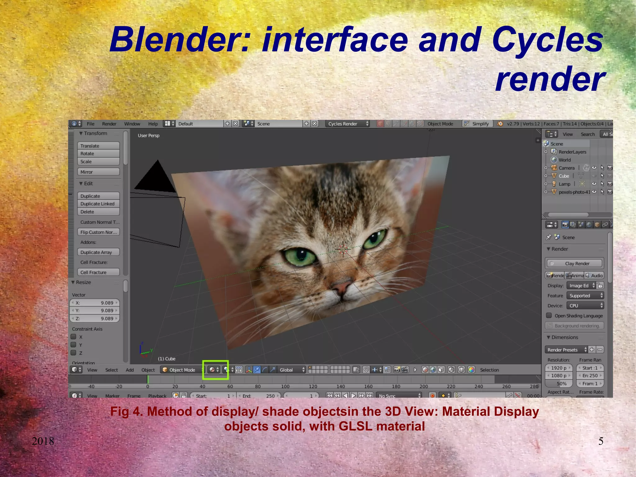 DrTAD Blender Tutorial image processing morphing | PDF
