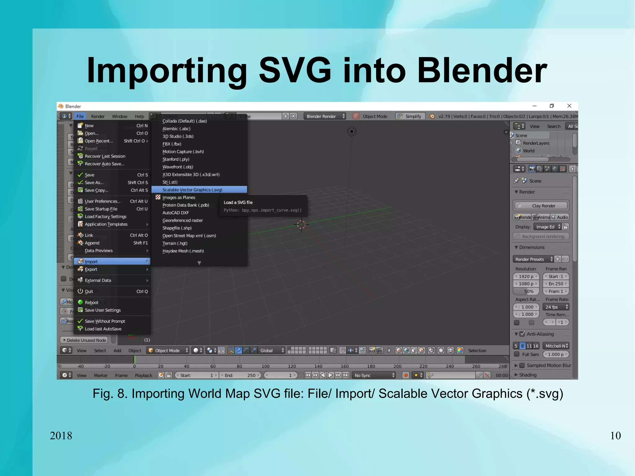 Drtad From Image To Vector To 3d Blender Inkscape Tutorial Ppt
