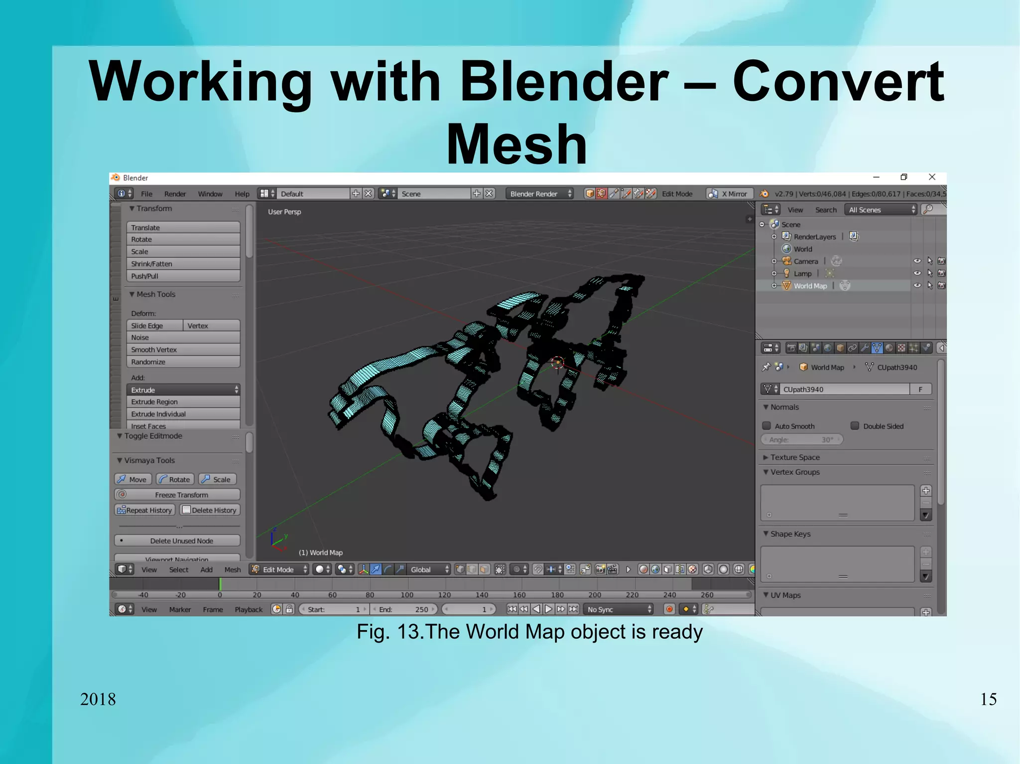 Drtad From Image To Vector To 3d Blender Inkscape Tutorial Ppt