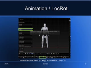 DrTAD Blender software. Rigging & Animation of 3D Human Model | PDF