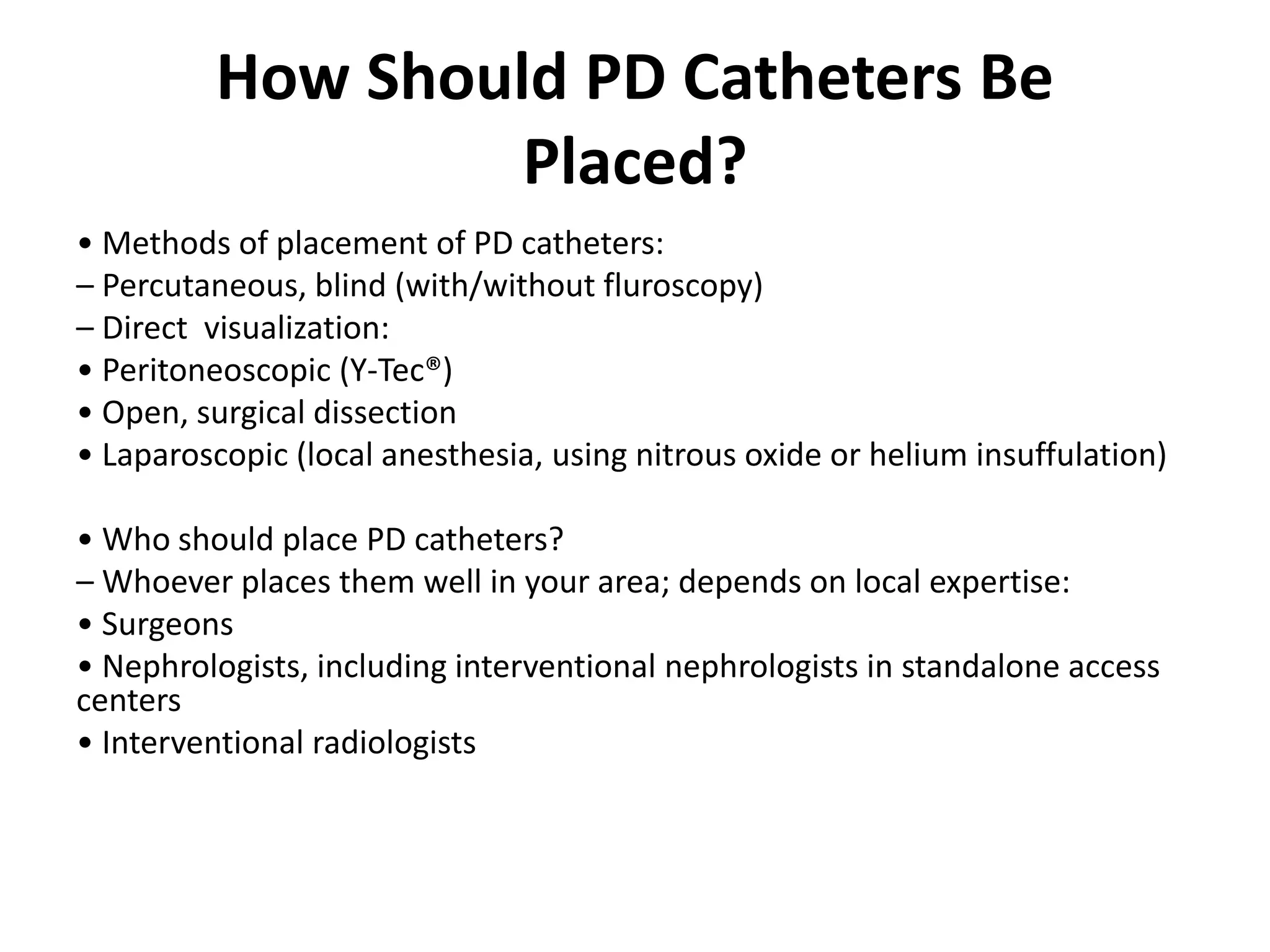 Dr tamer el said pd catheter insertion | PPTX