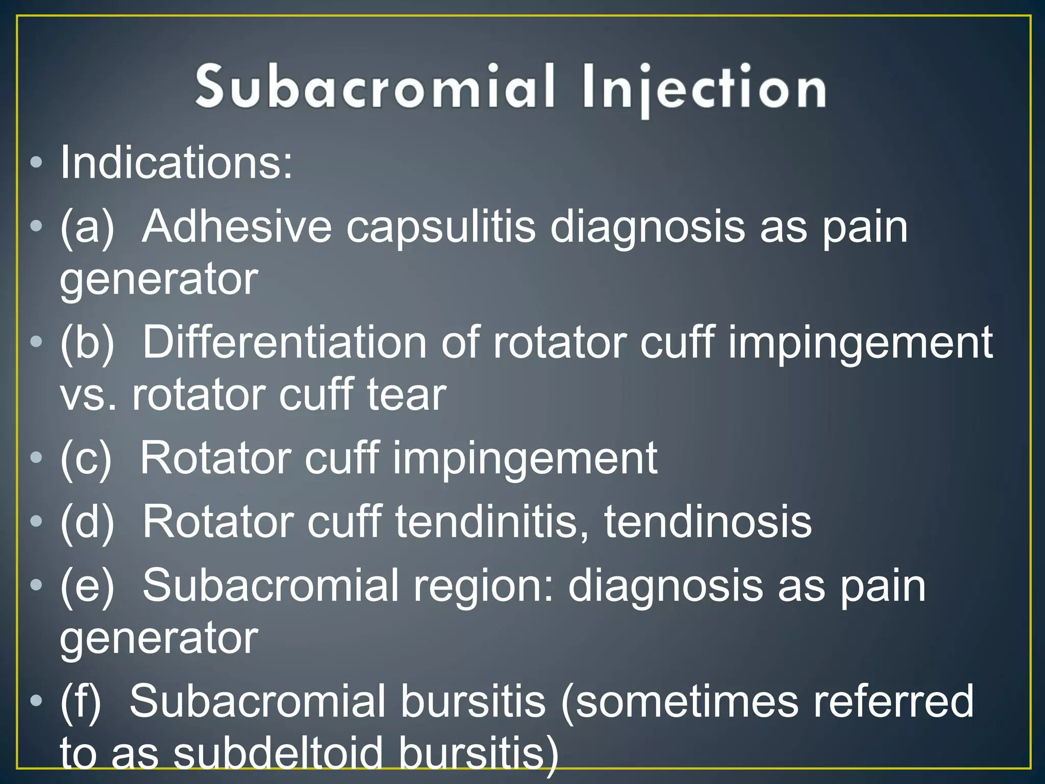 Dr tarek joint and soft tissue injections (1) | PPT