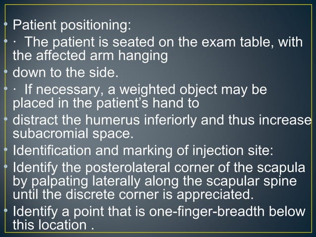 Dr tarek joint and soft tissue injections (1) | PPT