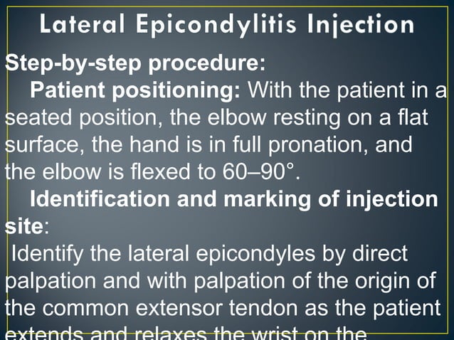 Dr tarek joint and soft tissue injections (1) | PPT