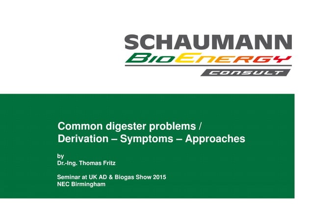 Dr Thomas Fritz, Schaumann Bioenergy | PDF