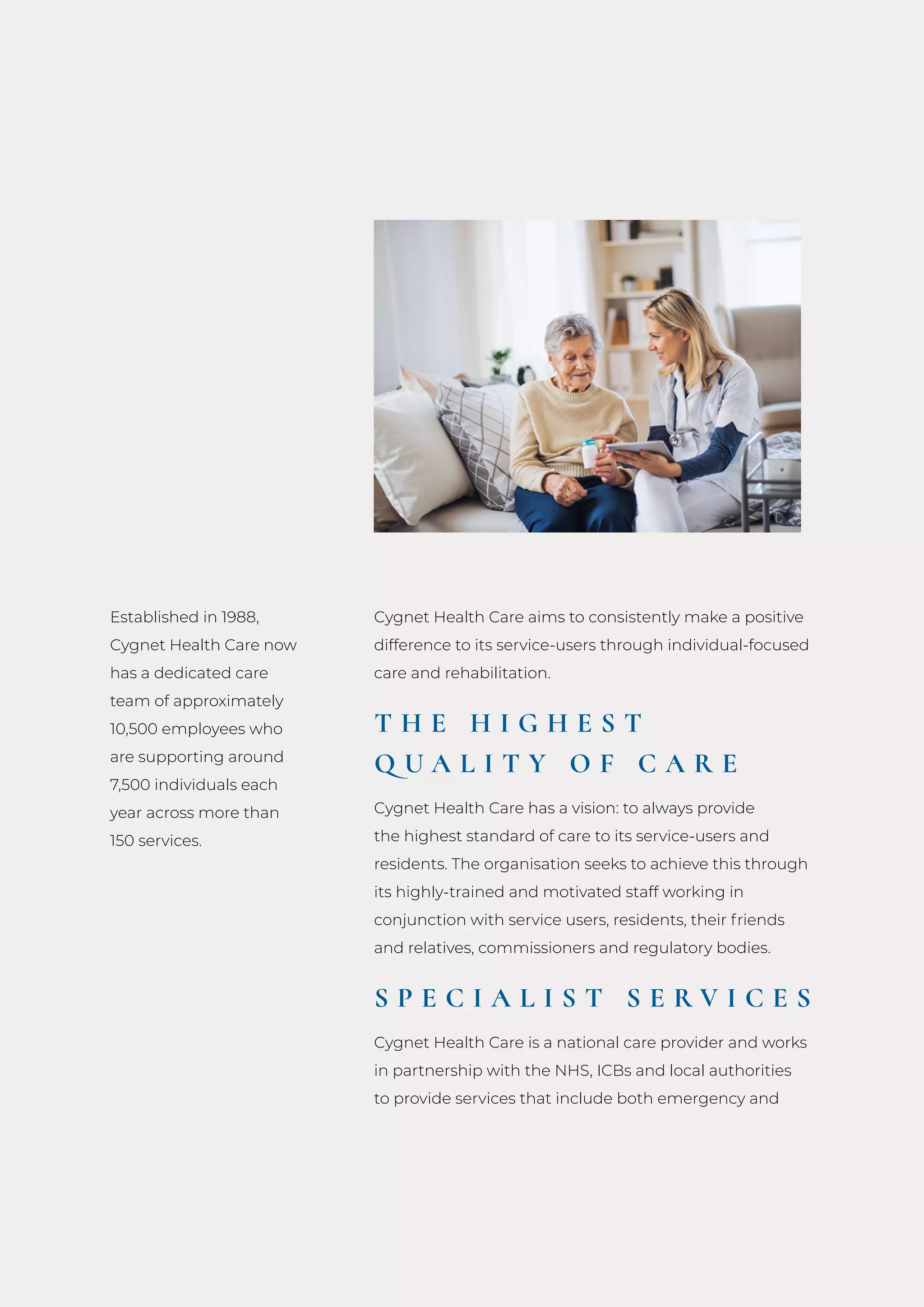 Cygnet Health Care: Clinical Vision | PDF