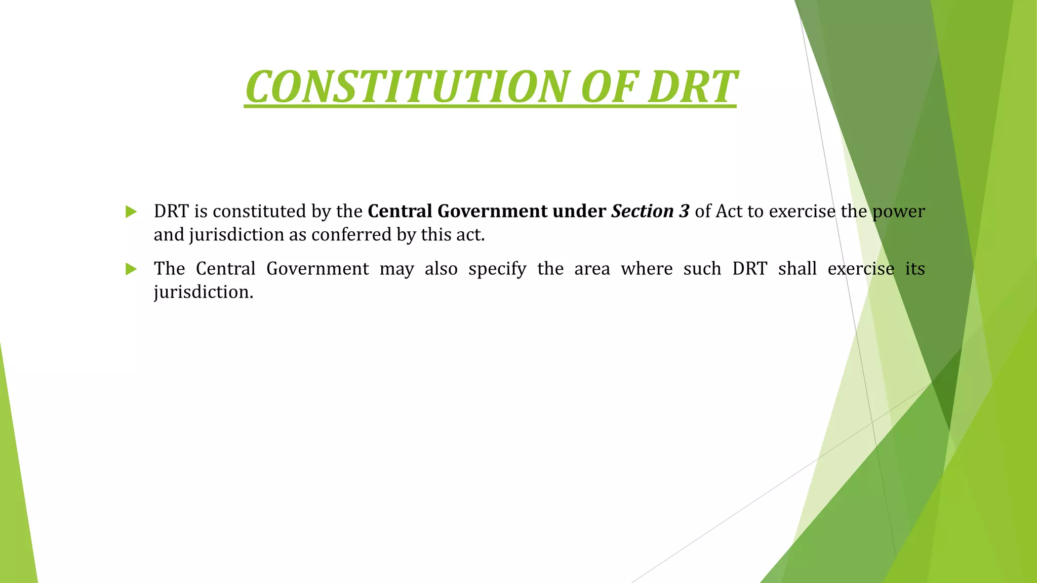 Debt Recovery Tribunal | PPTX