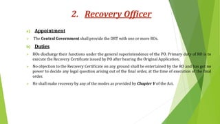 Overview of Debt Rcovery Tribunal | PPTX