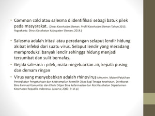 Common cold pptx | PPTX