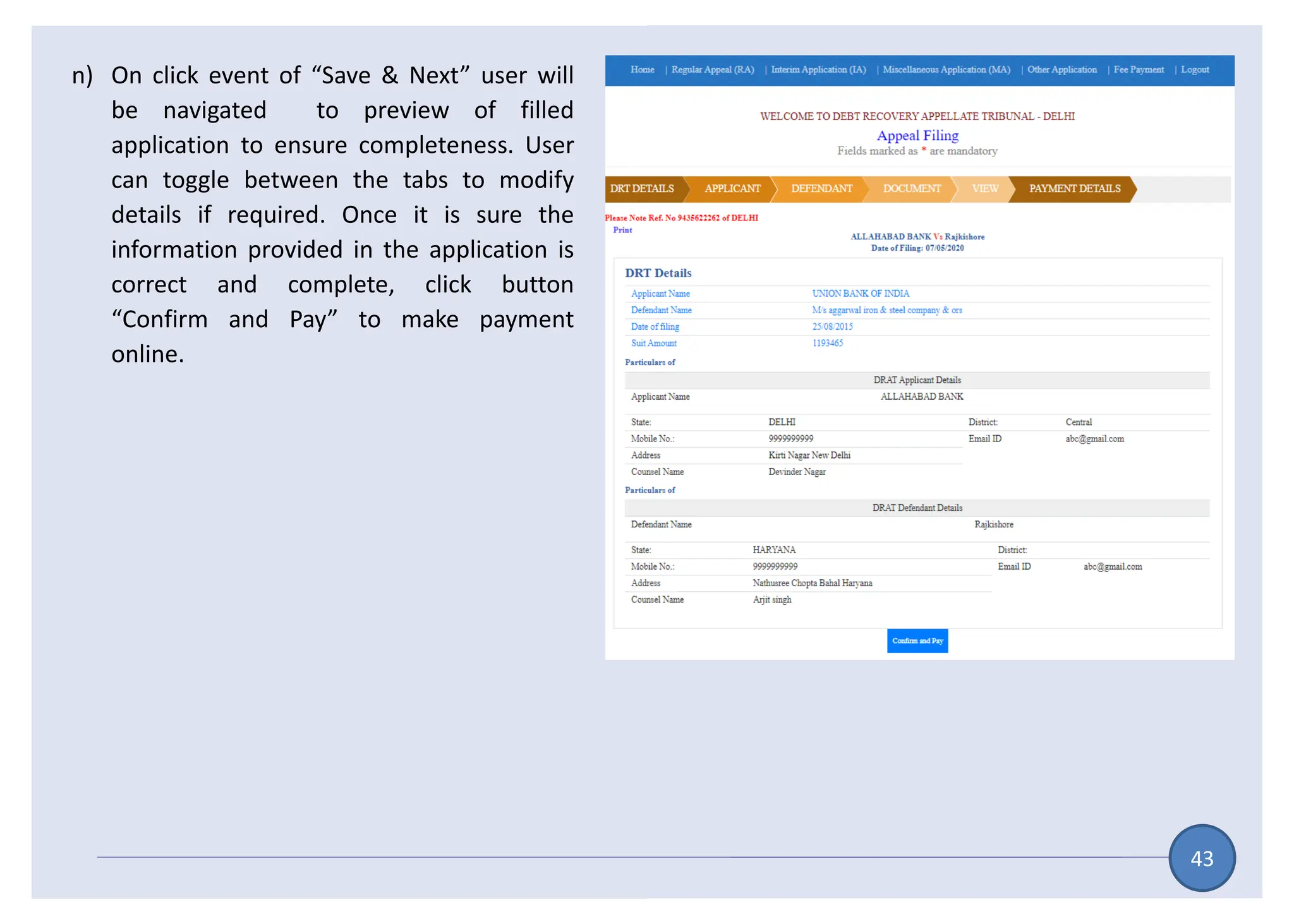 DRT User Manual Online Filing 23.2.2024