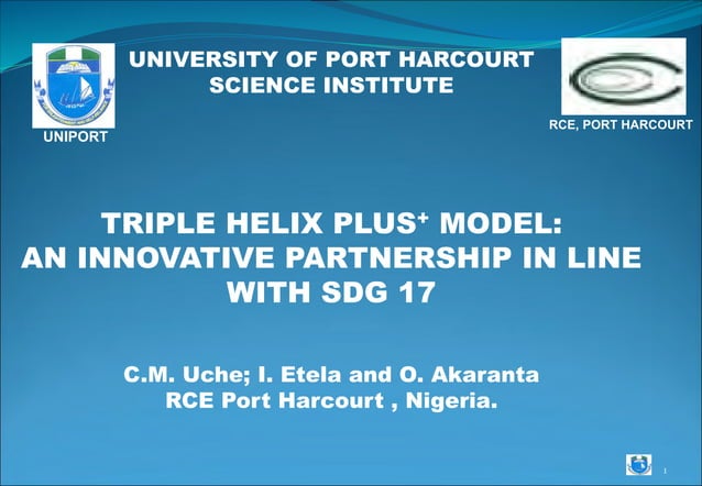 Triple Heliy Plus+ Model: An Innovative Partnership in Line with SDG 17 ...