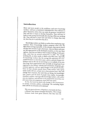 Drucker "managing oneself" extract | PDF