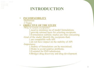 Drug.excipient.compatibility | PPT