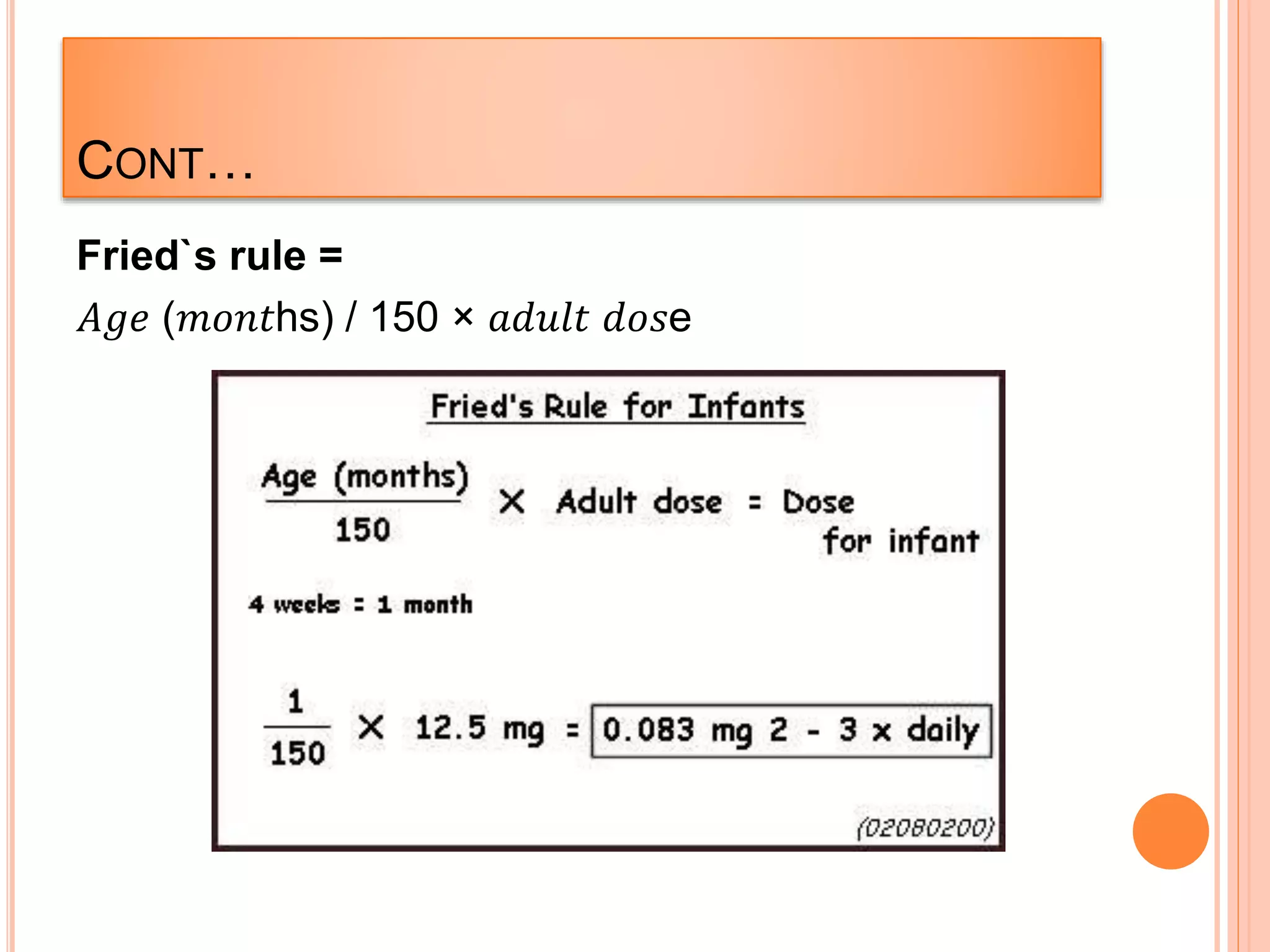 DRUG DOSAGE CALCULATION IN PEDIATRICS BY MANISHA THAKUR | PPTX