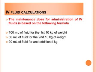 DRUG DOSAGE CALCULATION IN PEDIATRICS BY MANISHA THAKUR | PPTX
