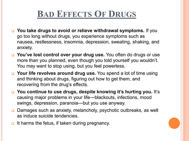 Drug a boon or a curse | PPT