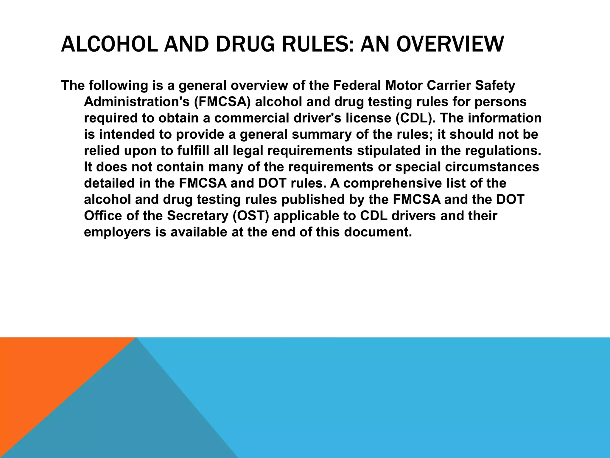 Drug and Alcohol Awareness Slideshow | PPSX