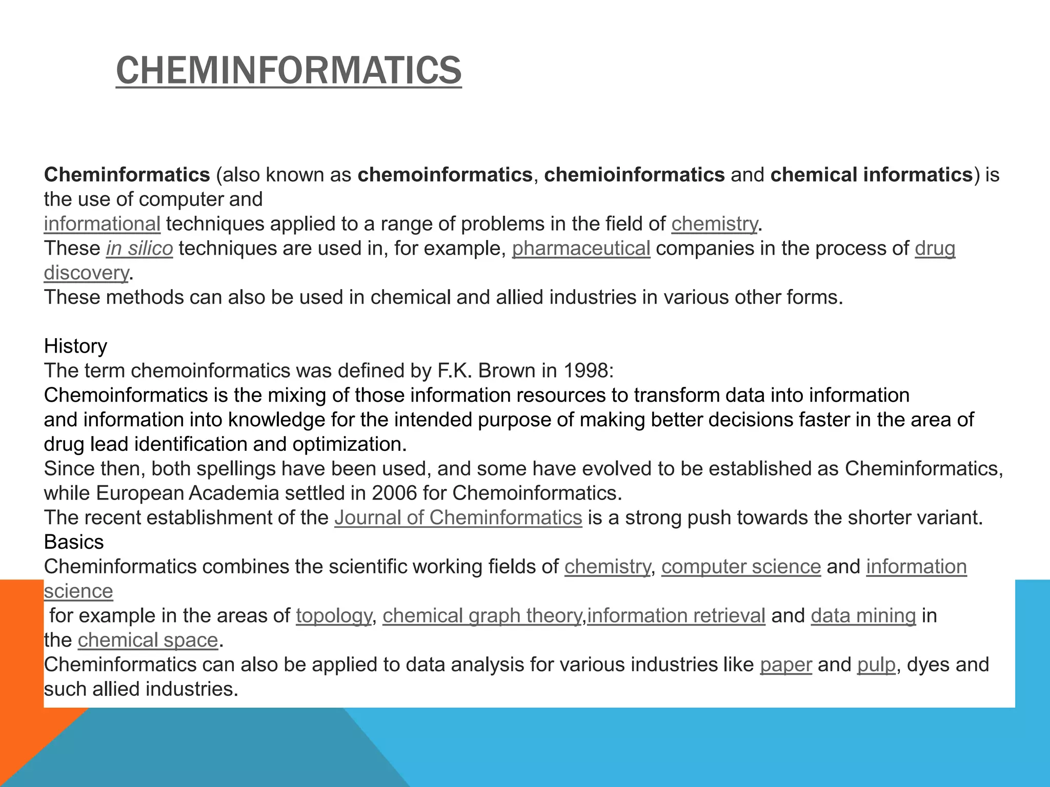 Drug discovery hit to lead | PPTX