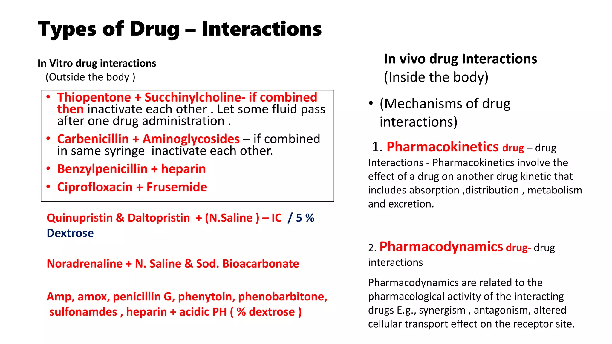 Drug drug interaction | PPTX