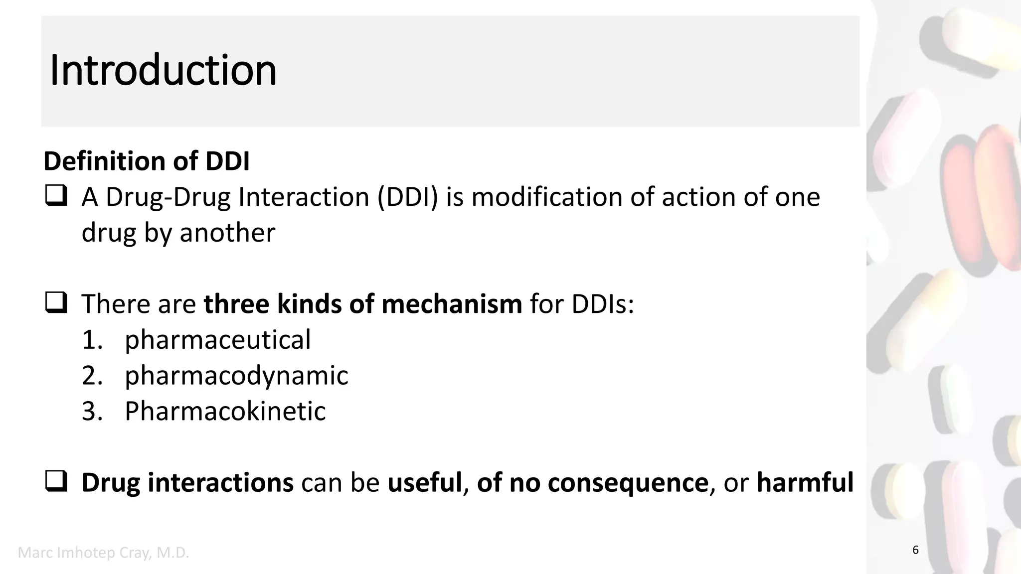 Mechanisms of Drug-Drug Interactions (DDIs) | PDF
