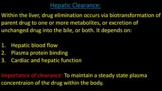 Drug-Elimination pharmacology .pptx