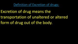 Drug-Elimination pharmacology .pptx