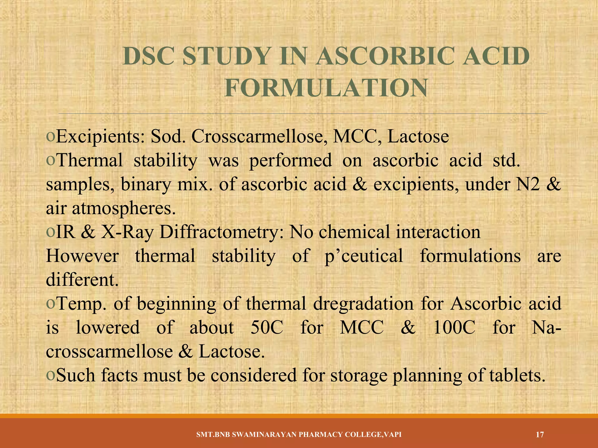 Drug excipient compatibility | PPT