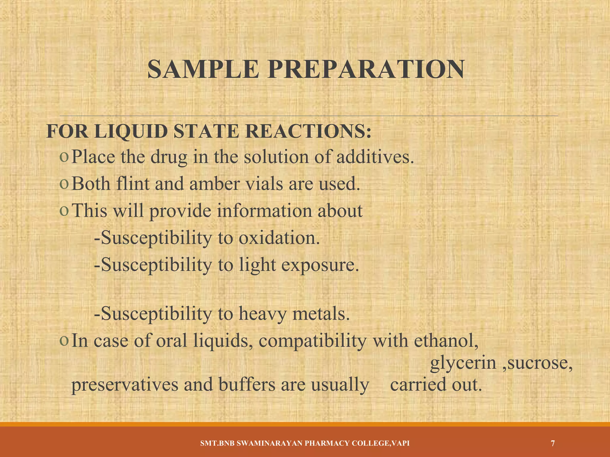 Drug excipient compatibility | PPT