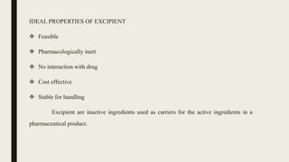 Drug excipient interaction | PPT