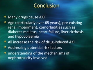 Drug induced kidney disease (injury) | PPT