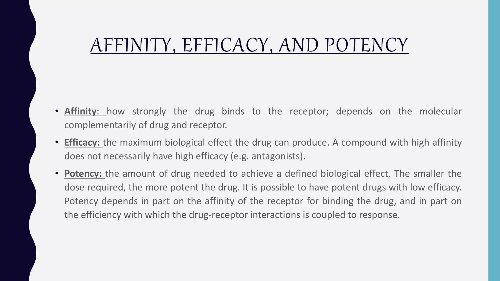 Drug receptor interactions | PPTX