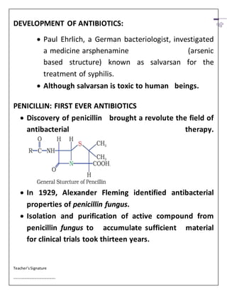 chemicals in medicines | DOCX