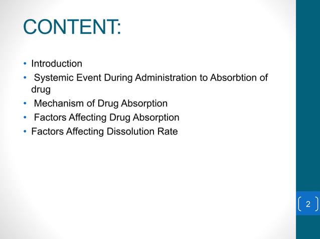 Drug absorption from the gastrointestinal tract | PPTX | Digestive ...