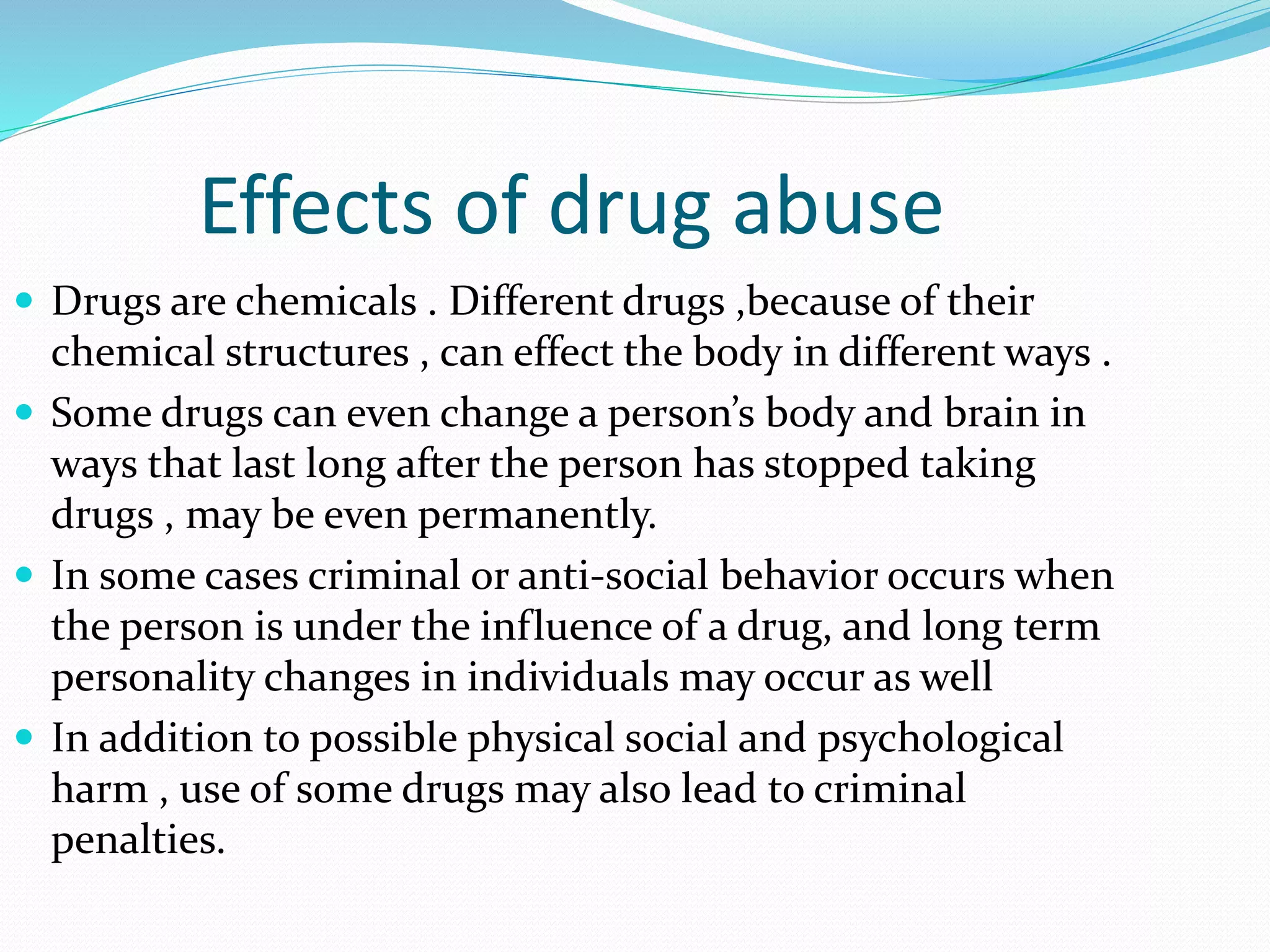 Drug abuse | PPT