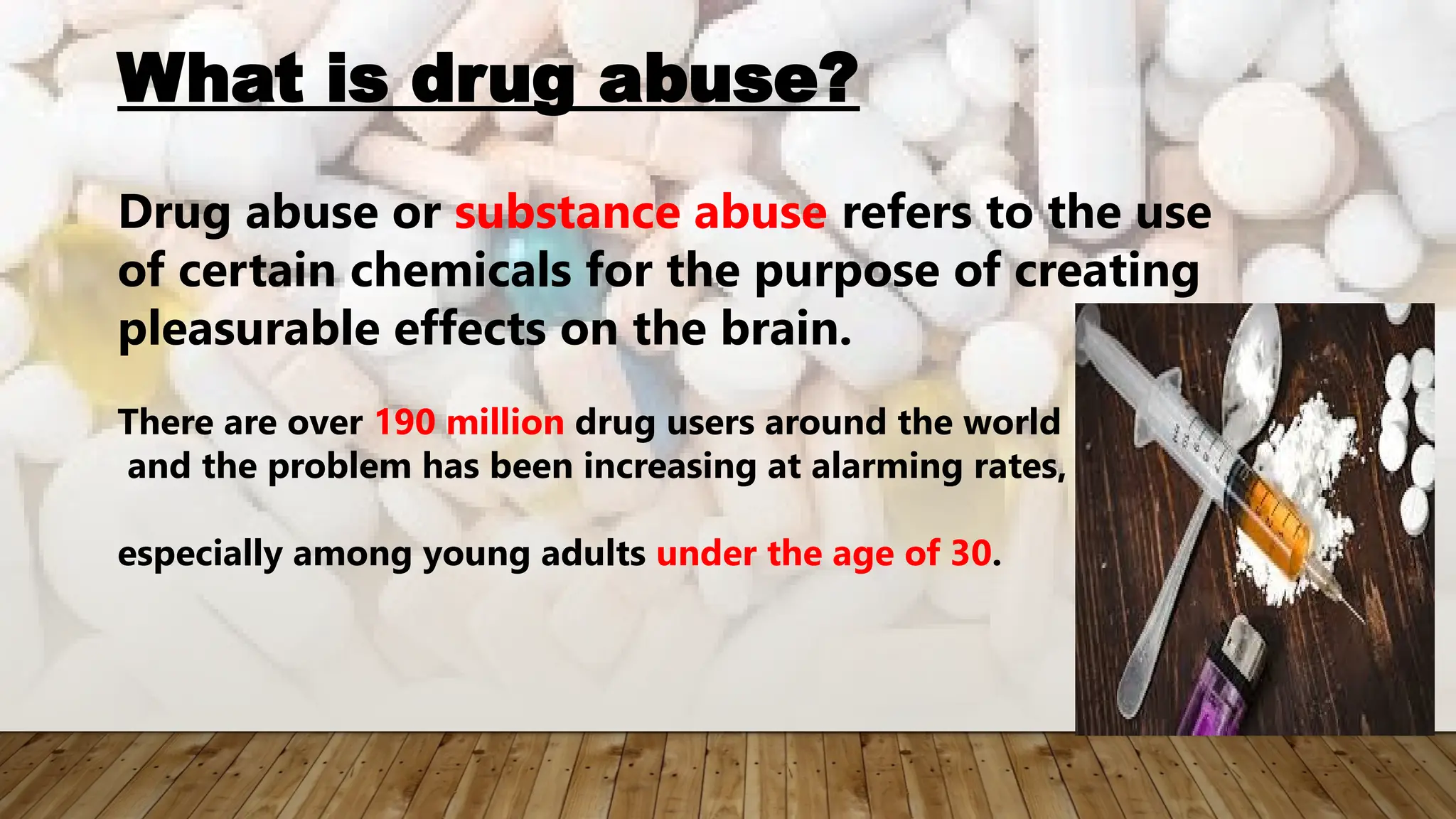 Drug abuse its causes solution and prevention | PPTX