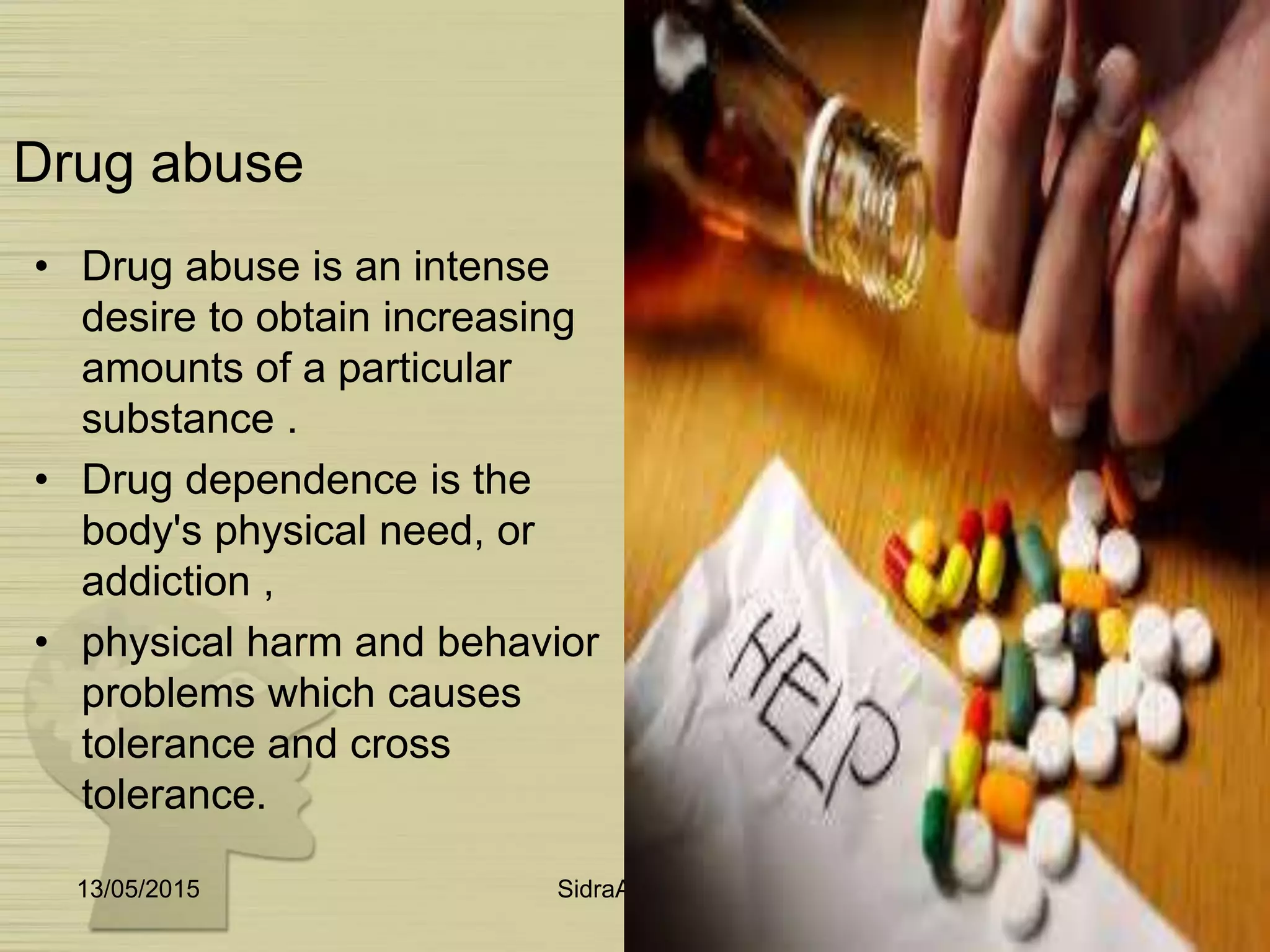 Drug abuse | PPTX