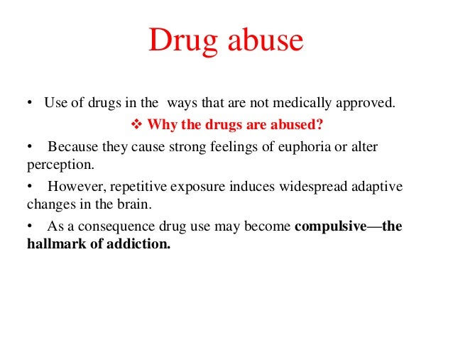 Drug abuse and addiction 2015