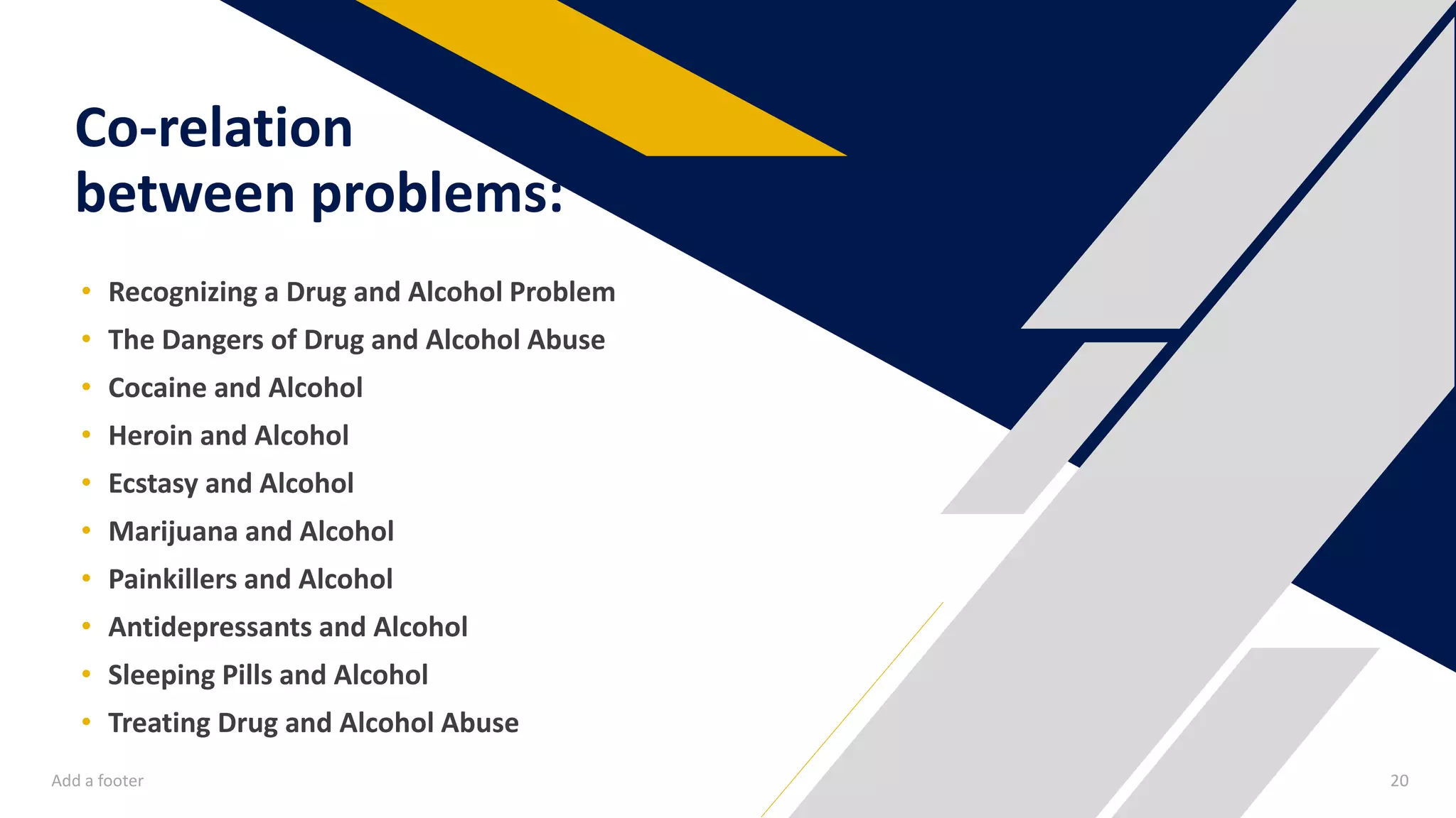 Drug abuse and alcoholism | PPTX