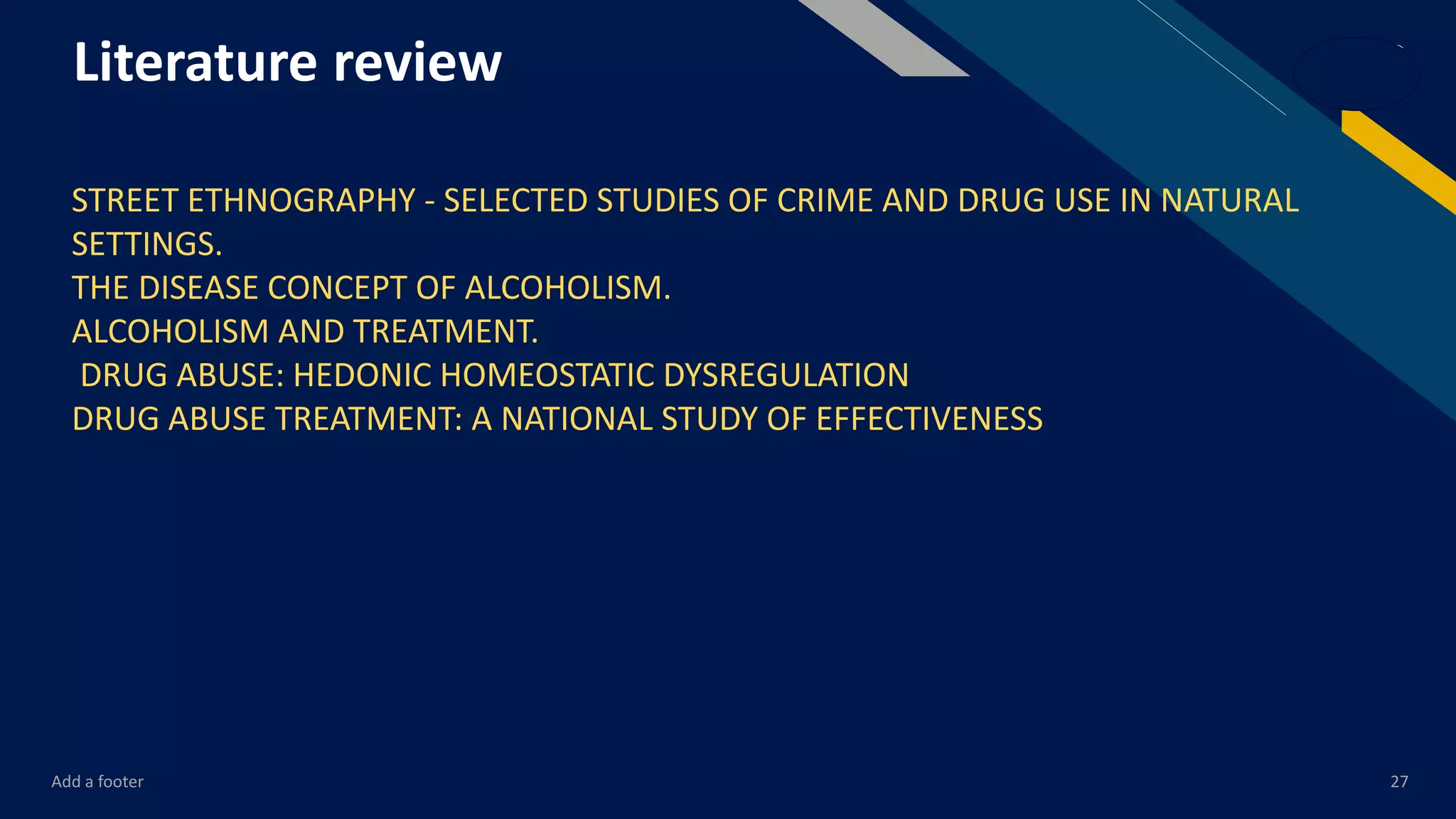 Drug abuse and alcoholism | PPTX