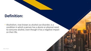 Drug abuse and alcoholism | PPTX