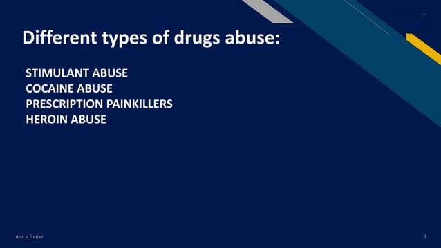 Drug abuse and alcoholism | PPTX | Illegal Drugs, Tobacco, eCigarettes ...