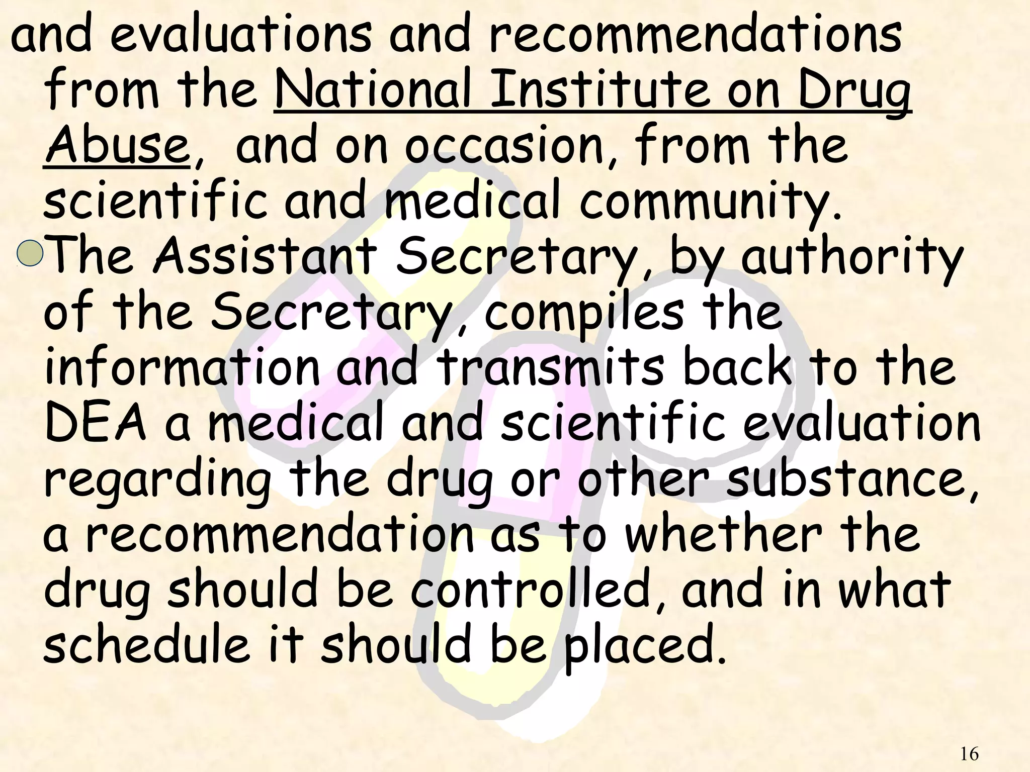 Drug abuse & control act 1970 ppt dra2 | PPT